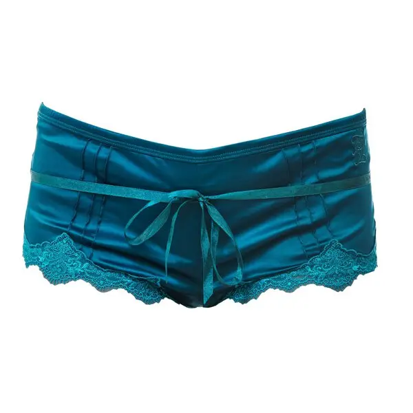 TALLULAH LOVE Opulent Lace In Peacock Short - Blue