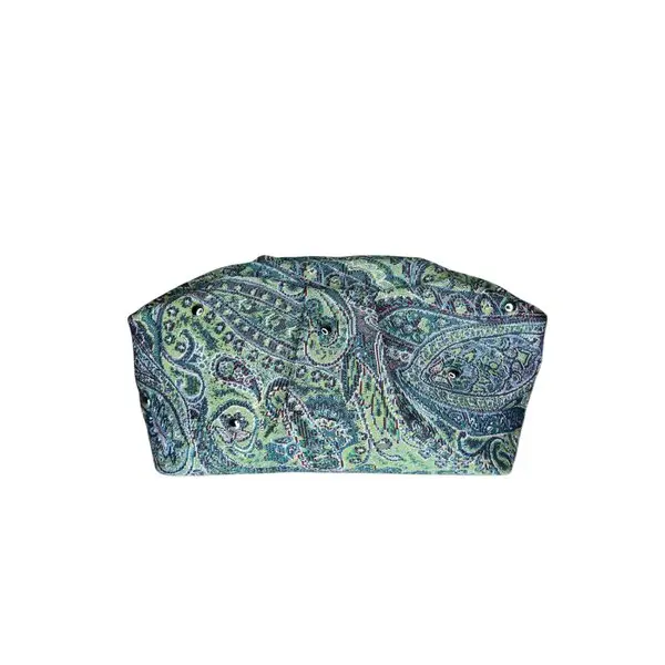 RUJ HERITAGE Puffy Bag Jacquard Turchese - Blue