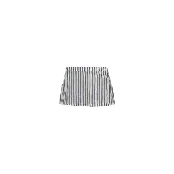 MANUELA CABRALES Heliconia Block Print Mini Skort - Grey