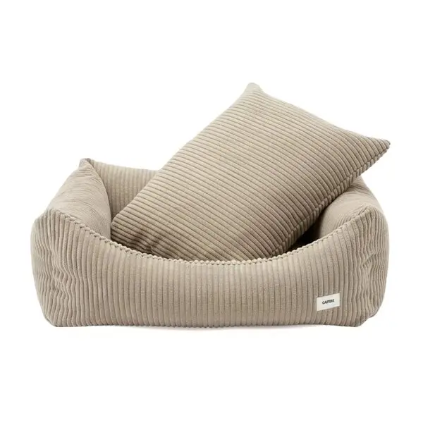 CAFIDE Neutrals Corduroy Dog Bed Snozy - Beige