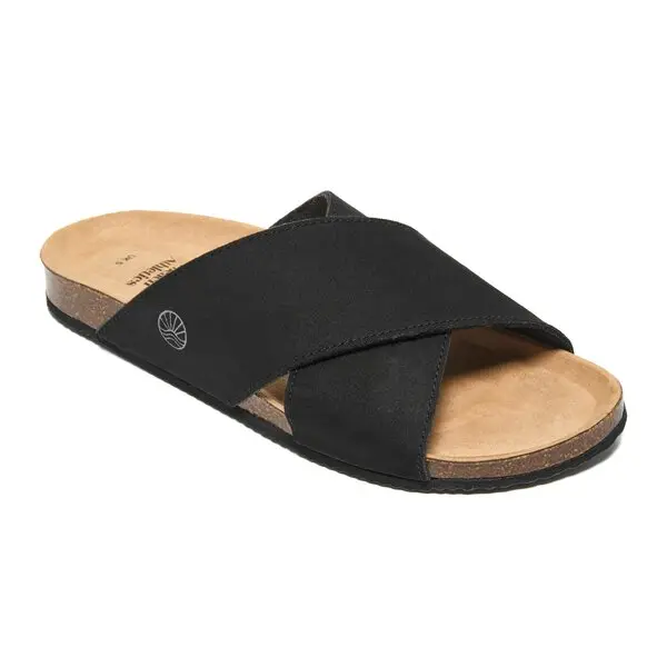 BEDROOM ATHLETICS Calim Crossover Sandal Slider - Black