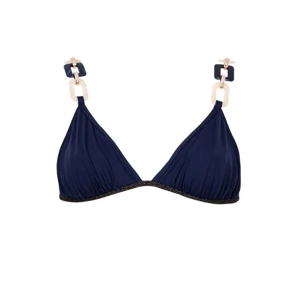 AULALA PARIS Aulala X Jade Soulmate Top With Jewellery - Blue