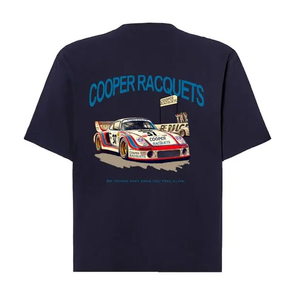 COOPER RACQUETS Racing T-shirt Navy - Blue