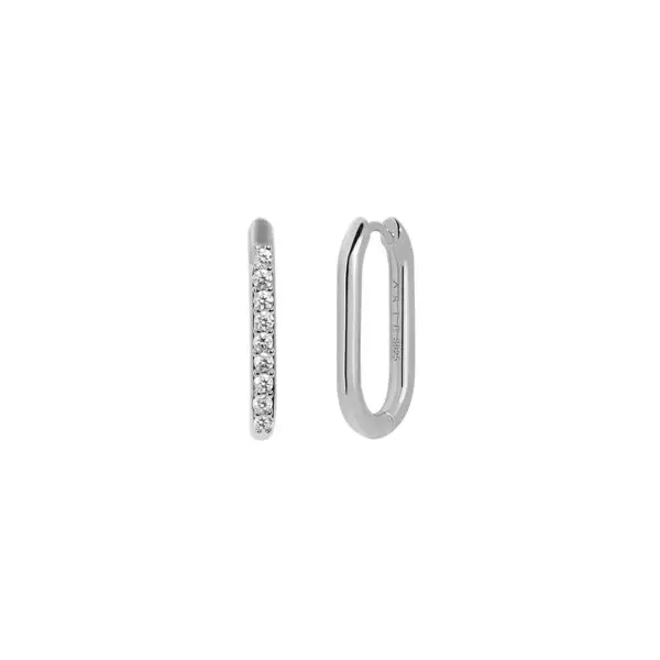 Arte Madrid Toggle Convertible Hoop Earrings - Silver