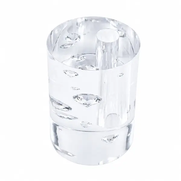 IOSTUDIO Neutrals / Silver / White Flower Vase Sweet Dreams - Silver/white