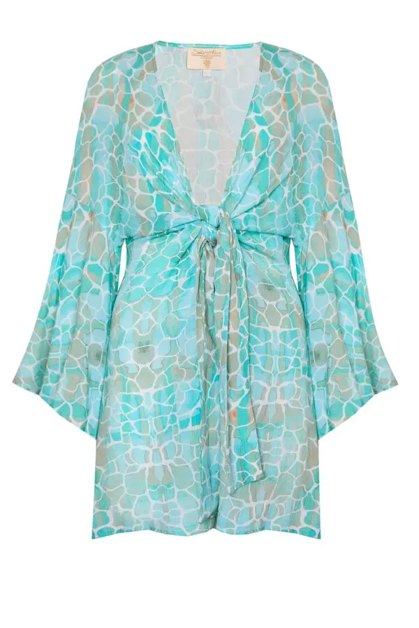 SOPHIA ALEXIA Aqua Pebbles Fortera Beach Cover Up - Green