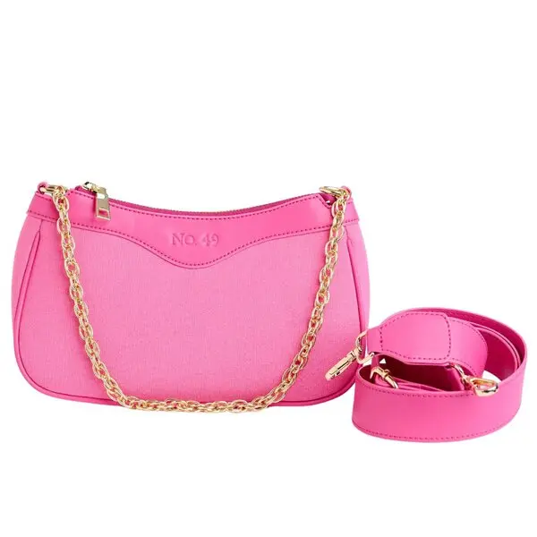 NO.49 HANDBAGS Sarah In Hot - Pink