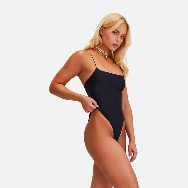 SUNKISSED Le Bon Bon Jet One-piece Swimsuit - Black