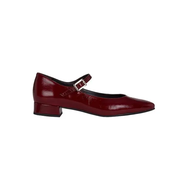 CARNEVALE Regina Burgundy Mary Janes - Red