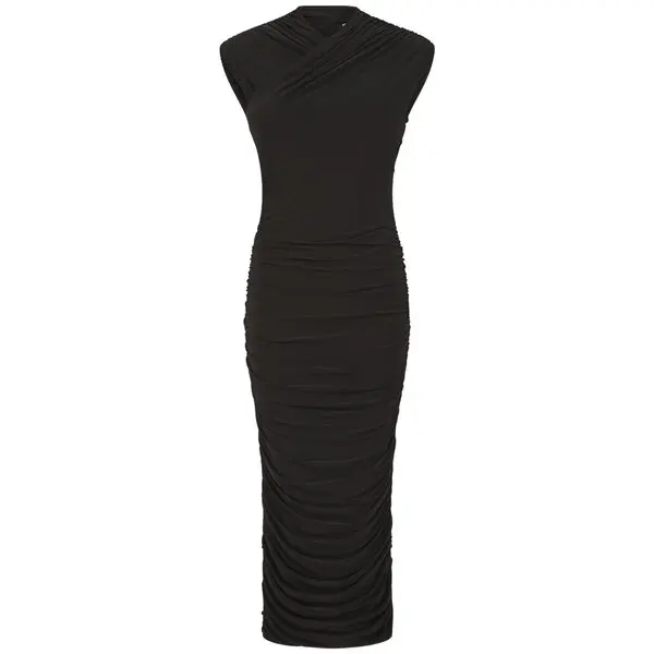 CELESTINE & MAE Kalina Midi Dress In Navsoul - Black