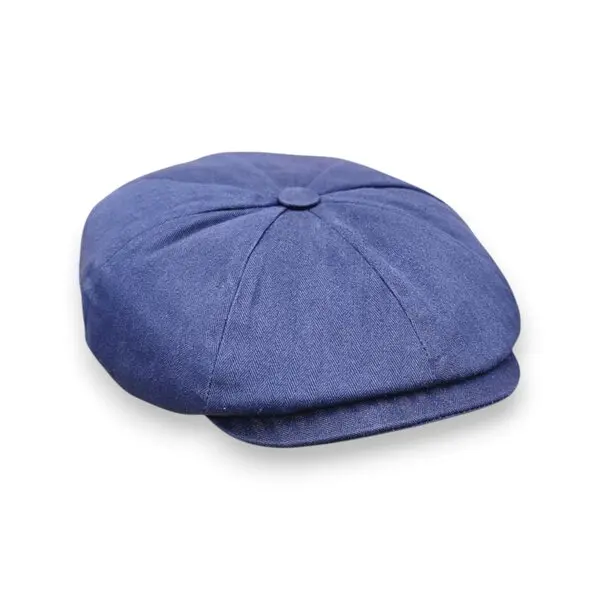 MISTER MILLER - MASTER HATTER Theo's Rally Navy Waterproof Newsboy Cap - Blue
