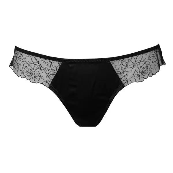 TALLULAH LOVE Midnight Rose Brazilian Brief - Black