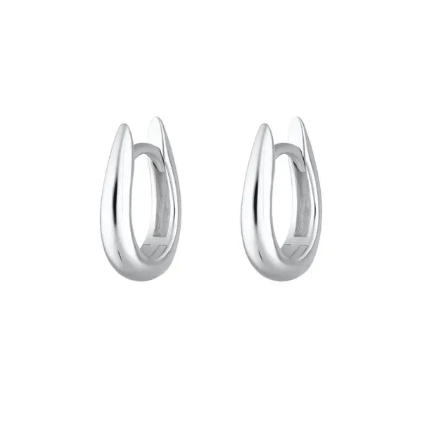 SCREAM PRETTY Claw Huggie Earrings - Silver