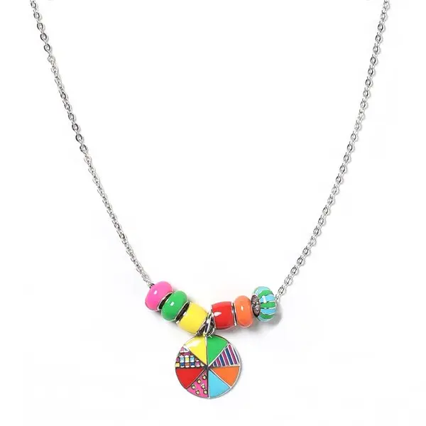 PINNOLE Wheel Of Fortune Necklace - Gray