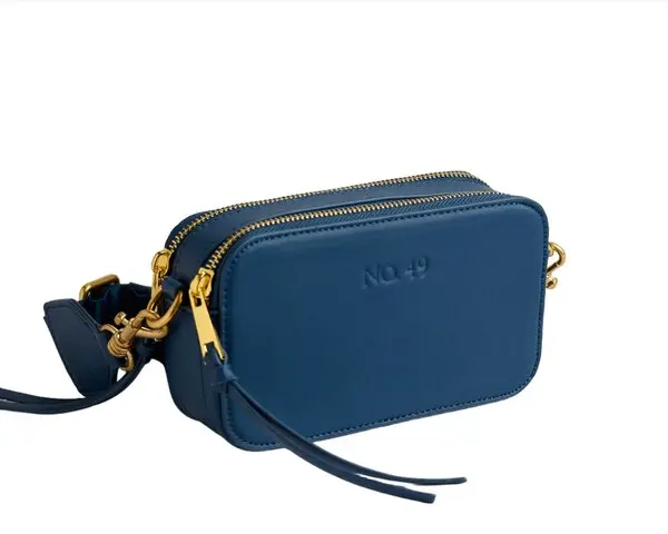 NO.49 HANDBAGS Kiki Dark Camera Bag - Blue