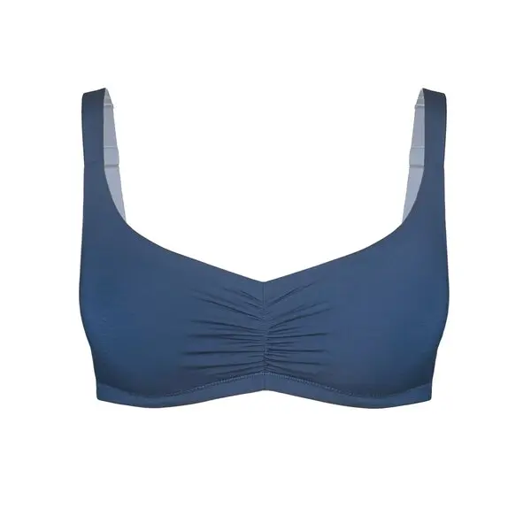 MONIQUE MORIN LINGERIE Caress Sweetheart Bralette Dark Denim - Blue