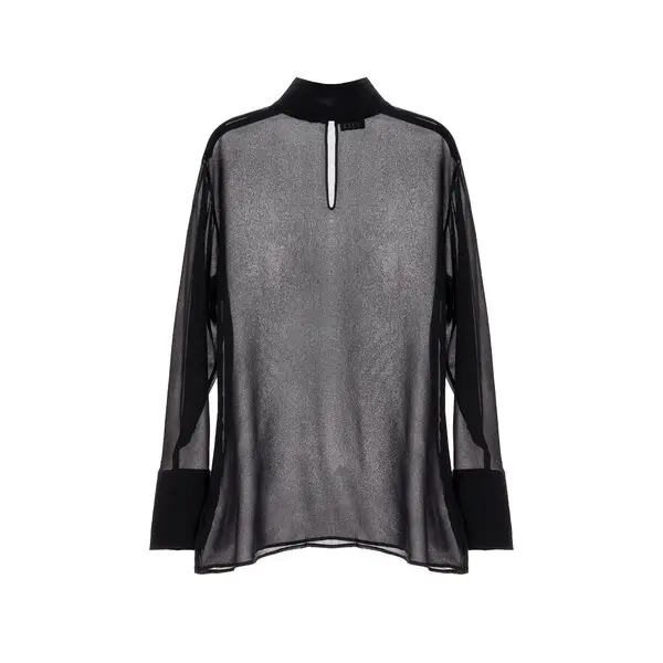 LITA COUTURE Oversized Blouse - Black