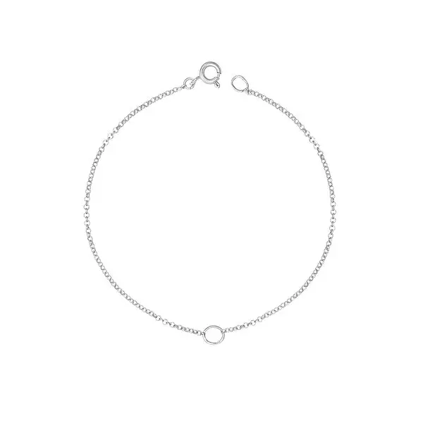 TORY LONG The Circle Bracelet - Silver