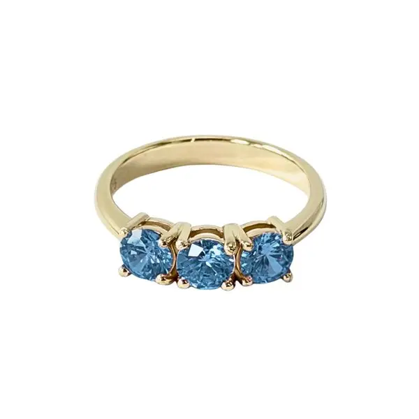 BELINDA JEWELZ Swiss Topaz Mari Birthstone Ring - Blue