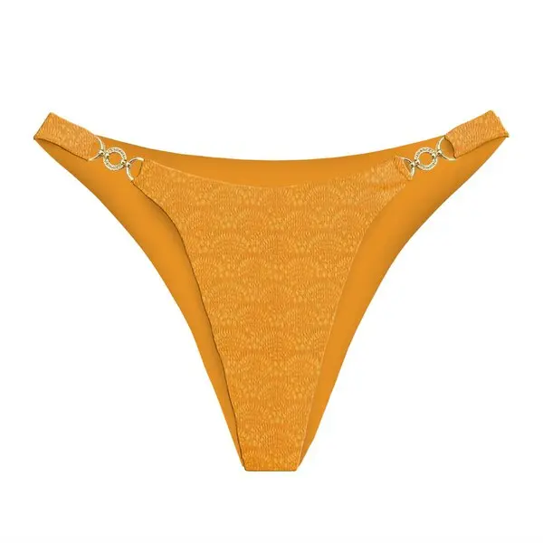 BLACKBOUGH SWIM Riri Double Ring Cheeky Bottoms / Mango - Orange
