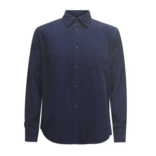 VUSTRA Habor Coastal Corduroy Button-down Shirt - Blue