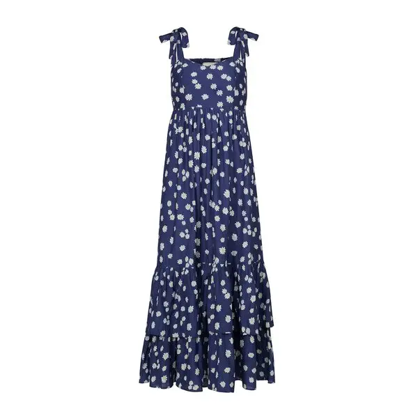EM & SHI Daisy Tiered Dress - Blue