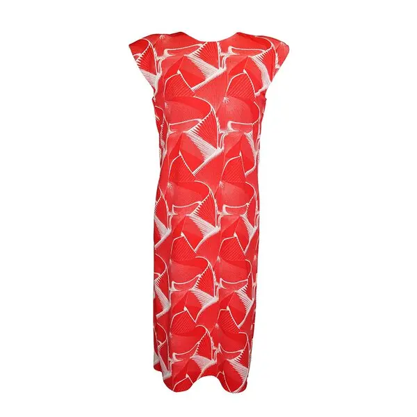 JENNAFER GRACE White / Red Sabrina Shift In Rosso - White/red