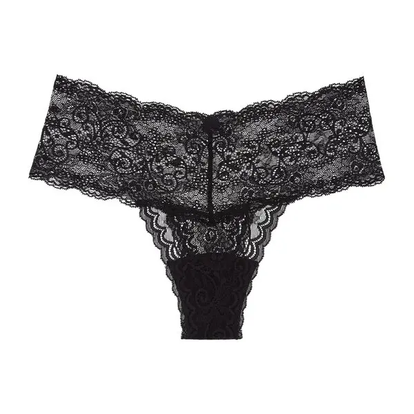 JOURNELLE Sapna Mid-rise Thong Noir - Black