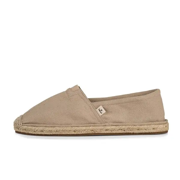 KINGDOM OF WOW Extra Fit Cotton Espadrilles - Brown