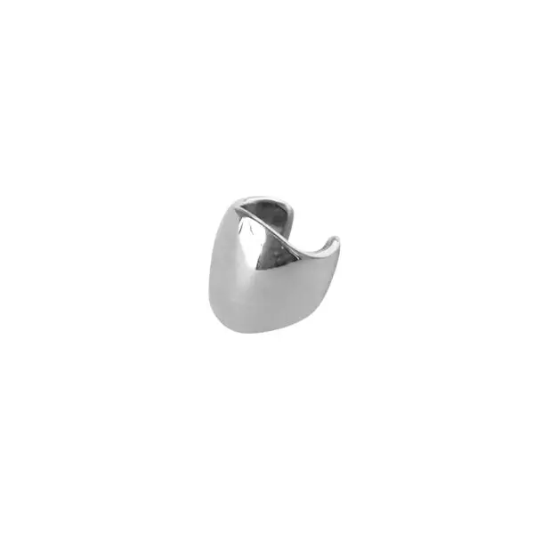 OUTOFOFFICE Bold Chunky Moon Ear Cuff - Silver