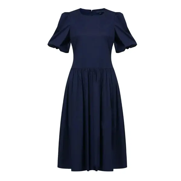 HELEN MCALINDEN Iris Marine Navy Dress - Blue