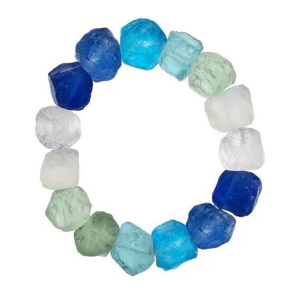 FARRA Natural Colorful Quartz Bracelet - Blue