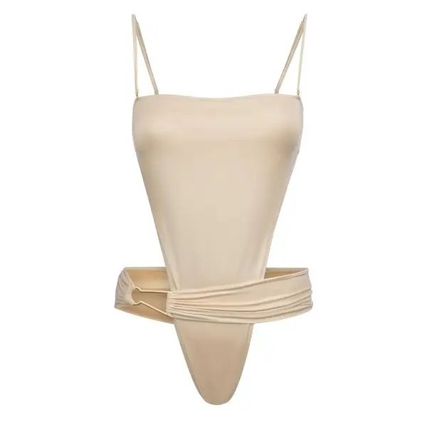 BIANCA RESORTWEAR Neutrals Aria Swimsuit In Cream - White