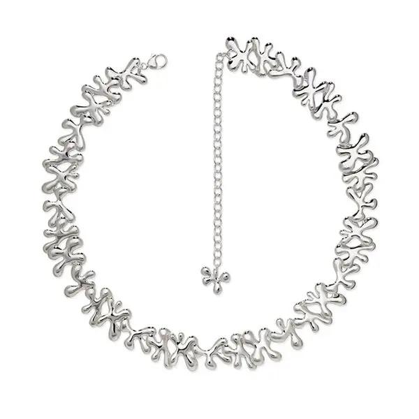 LUCY QUARTERMAINE Sterling Continual Splash Necklace - Silver