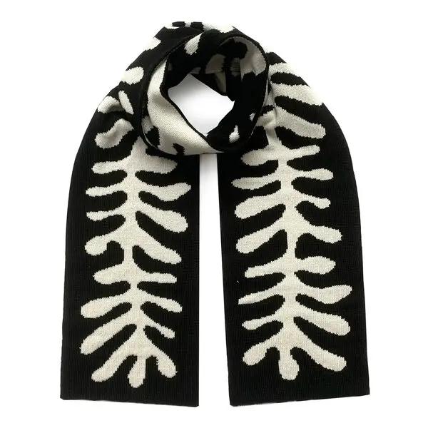 INGMARSON Organic Shape Wool & Cashmere Scarf - Black