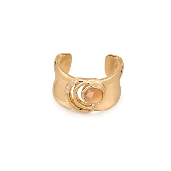 RETRO CHIC Neutrals / Dawn Light Bangle - Gold
