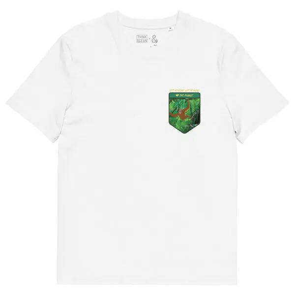 ANCHOR & CREW Think Ocean Orangutan Love The Planet Organic Cotton T-shirt - White