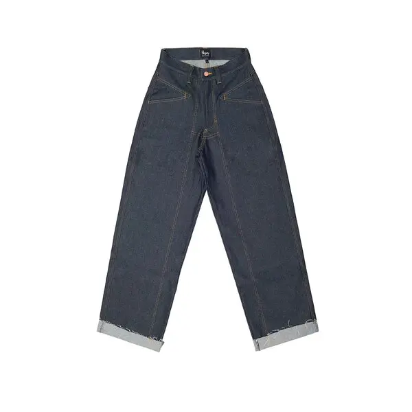 HEGARTY Wide Leg Mid Rise Jeans - Blue