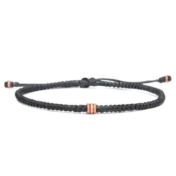 HARBOUR UK Energy & Protection Copper Rope Bracelet - Black