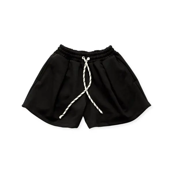 BRADFORD ROW Aphrodite Pleated Shorts - Black