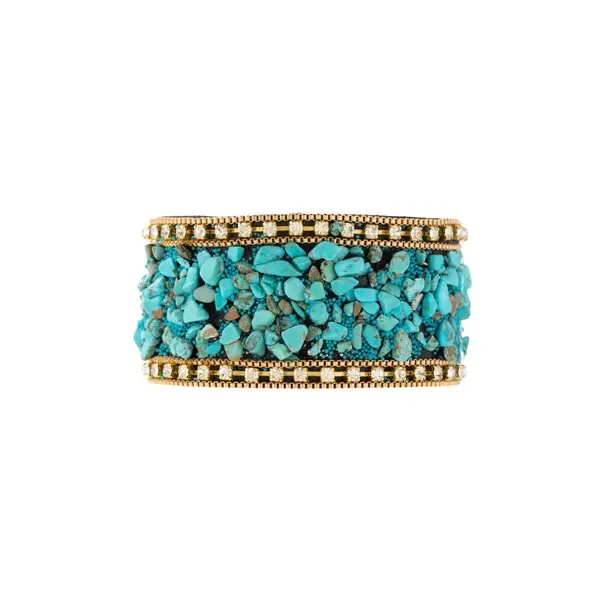Saachi Gravel Beaded Bracelet - Green
