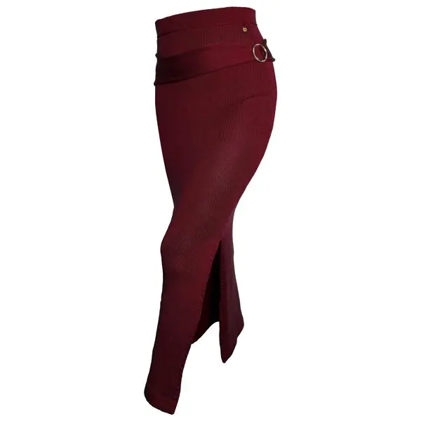 GAJÚ Panthea Skirt Burgundy