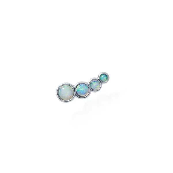 LEE RENEE Opal Climber Earring Left Ear