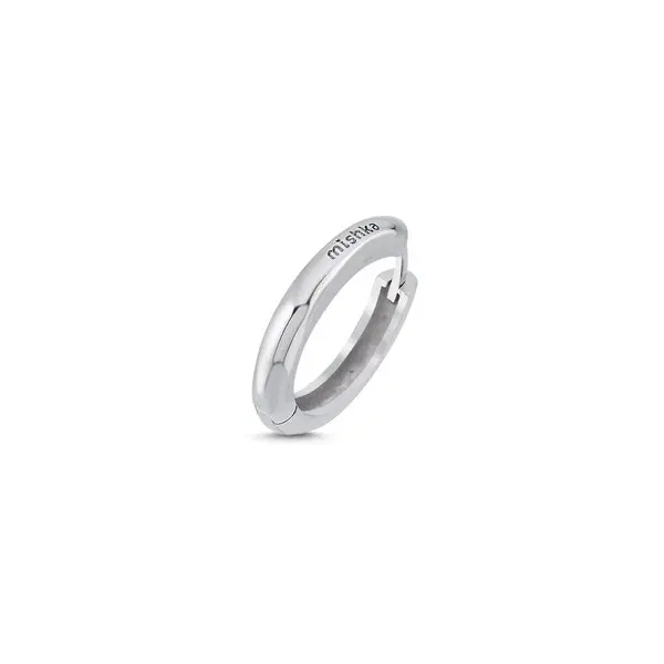 Mishka Perfect Circle Hoop Earring Mono - Silver