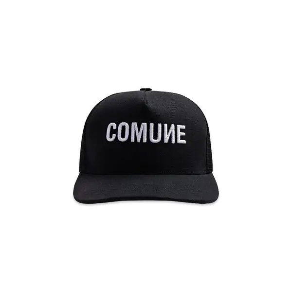 COMUNE Logo Trucker Hat - Black
