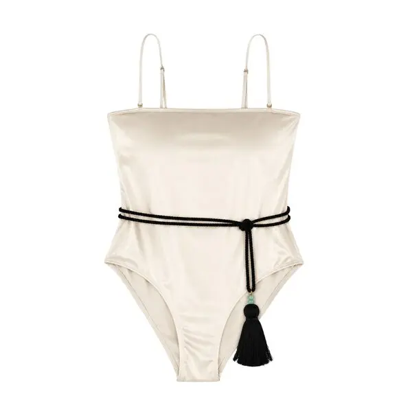 LUISADELMAR SWIMWEAR Janni One-piece In Perla - White