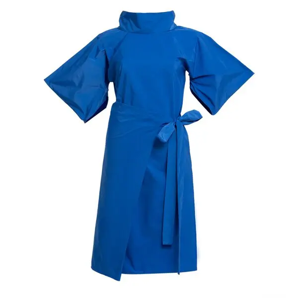 BIANCA POPP Nunnery Dress In Taffeta - Blue