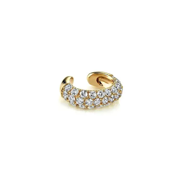 AARIA LONDON Capri Crystal Cuff - Gold