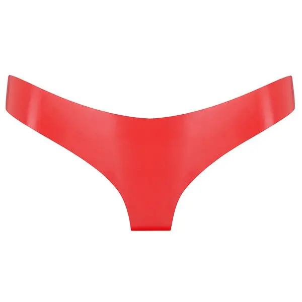 ELISSA POPPY Latex Brief - Red