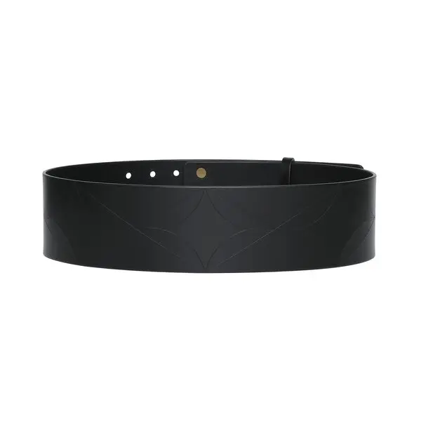 HAUTE CUIR Striv Waist Leather Belt - Black